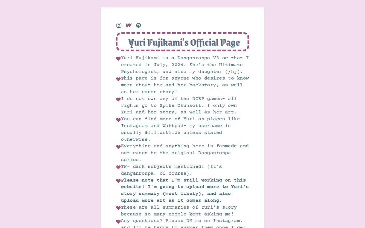 Yuri Fujikami's Official Website